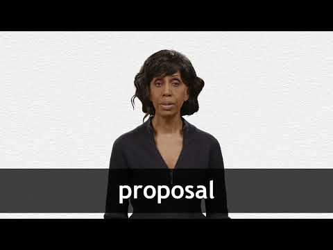PROPOSAL definition and meaning | Collins English Dictionary
