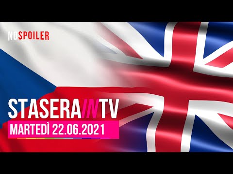 Film e programmi Stasera in TV - Su RAI 1 la diretta Repubblica Ceca - Inghilterra