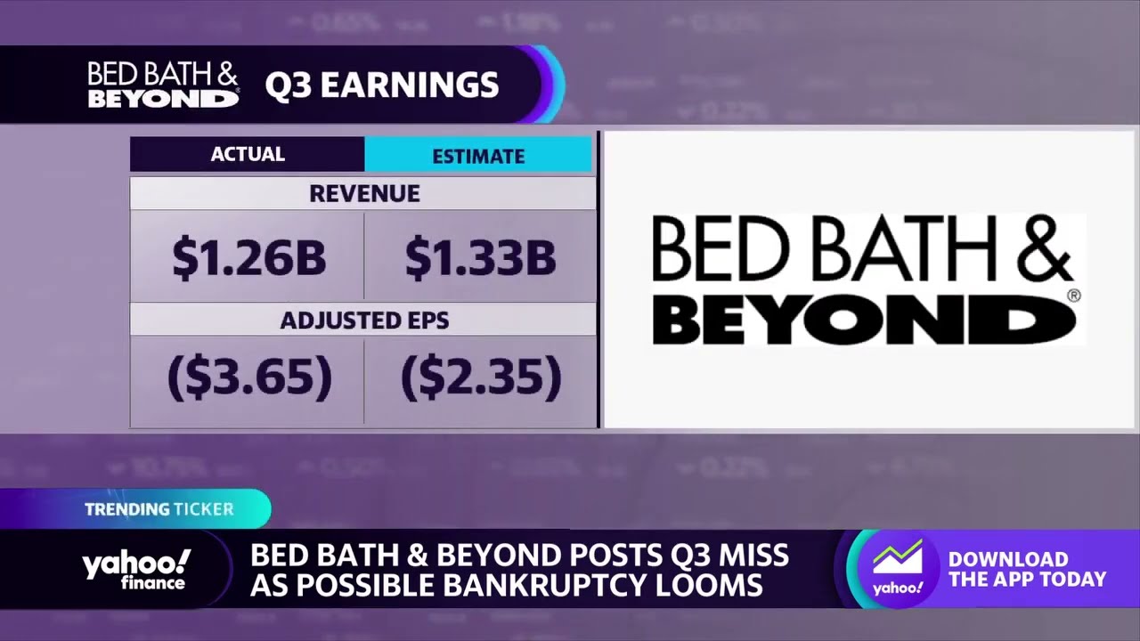 Bed Bath & Beyond stock soars following Q3 earnings miss