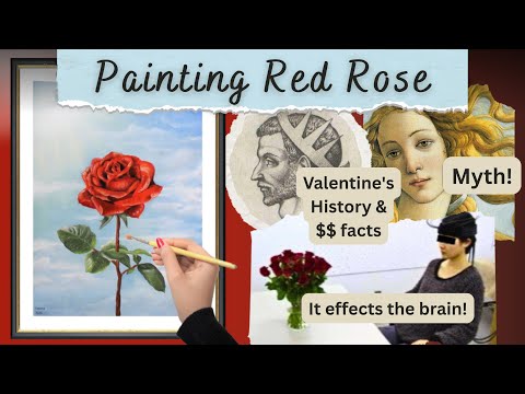 Why Red Roses Symbolize Love? Dark History Behind Valentine's Day + Crazy Facts 🎨🌹 Painting Red Rose