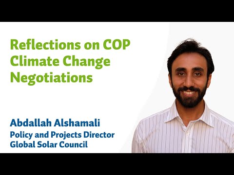 Reflections on COP Climate Change Negotiations | Abdallah Alshamali