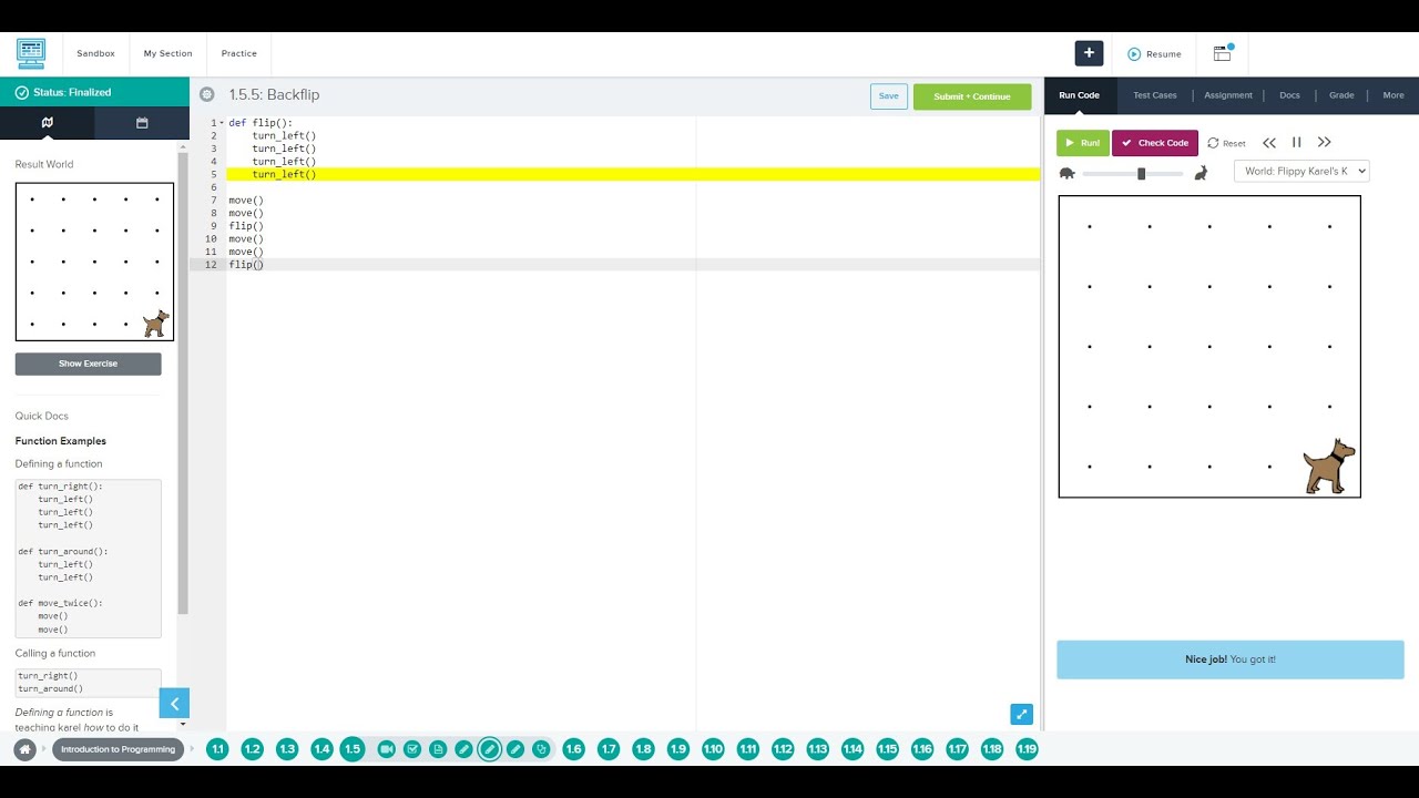 1.5.5: Backflip codehs python