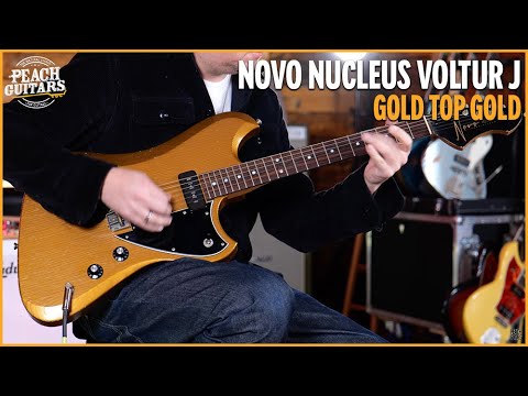 Novo Nucleus Voltur V2 | Gold Top Gold - Black Pickguard | Reverb