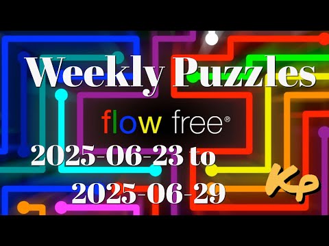 Flow Free - Weekly Puzzles - Worm Challenge - 2025-06-23 to 29 - June 23rd to 29th 2025
