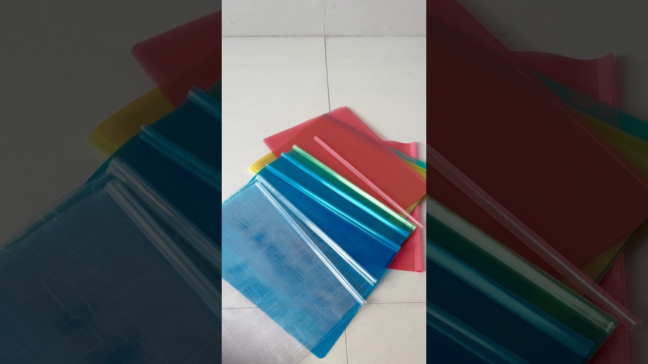 Plastic File A4 Size, Stick Transparent Box Design File Folder Stick