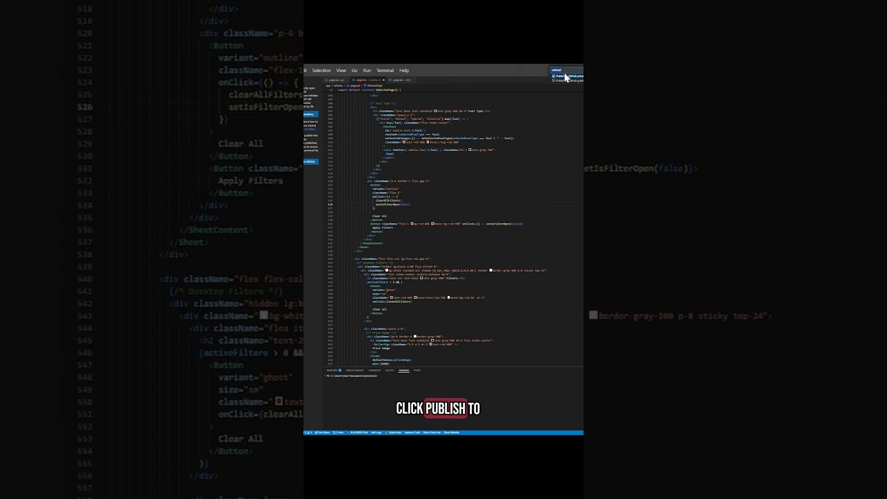 How to Push Your Code To GitHub From VsCode. #coding #codingforbeginners #vscode #shorts #codingtips