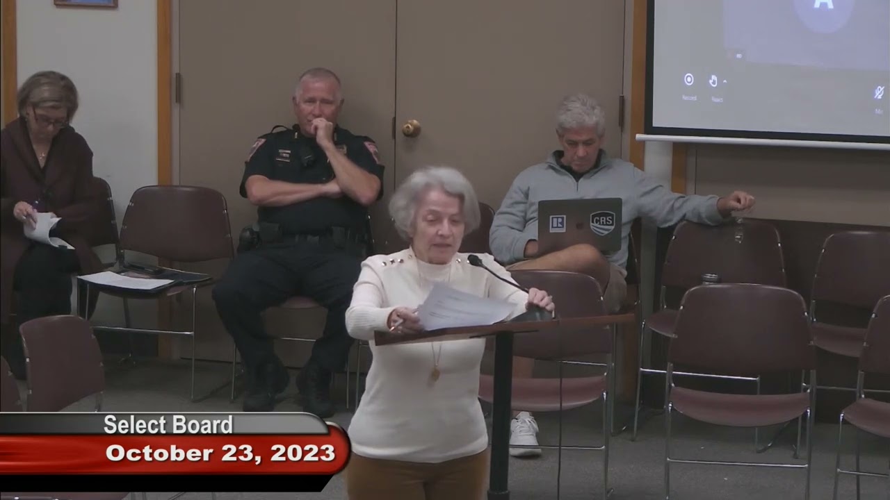 Select Board Meeting October 23, 2023