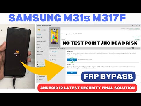 Samsung M31s FRP Bypass Latest Security U6 2024 | M317F Google Account Unlock Chimera Tool | A2GSM