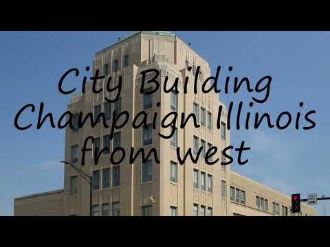 How to pronounce City Building Champaign Illinois from west in English?