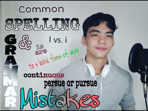 COMMON SPELLING AND GRAMMAR MISTAKES THAT LEARNERS MAKE || What should be avoided?