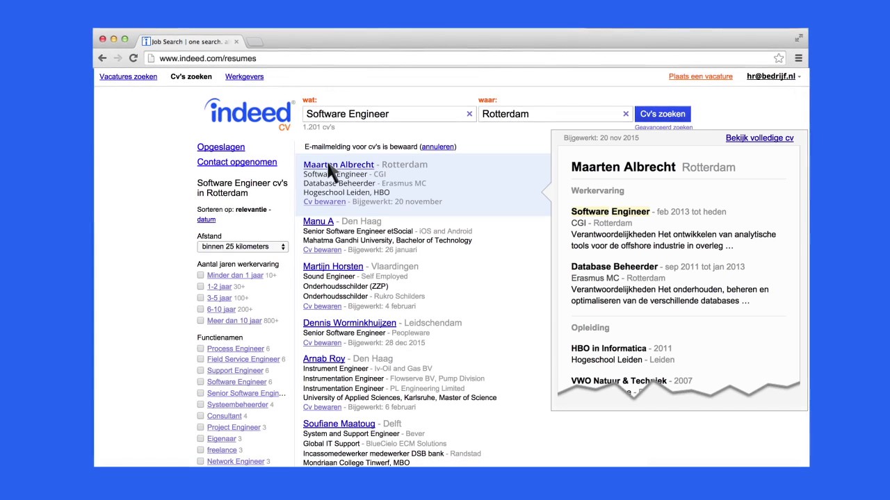 Indeed CV | Netherlands