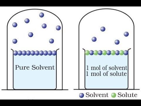 Raoult’s law for volatile & non-volatile solutes