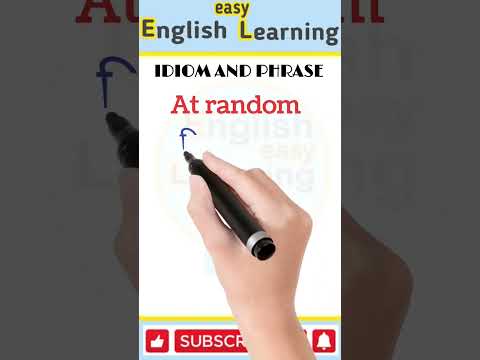 Idioms and phrases || At random || English Easy Learning