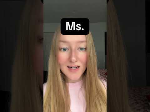 Miss, Ms., Mrs. #englesrapido #englesonline #engles #aprendeingles #englesfacil