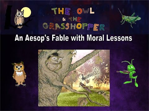 The Owl and The Grasshopper - An Aesop's Fable