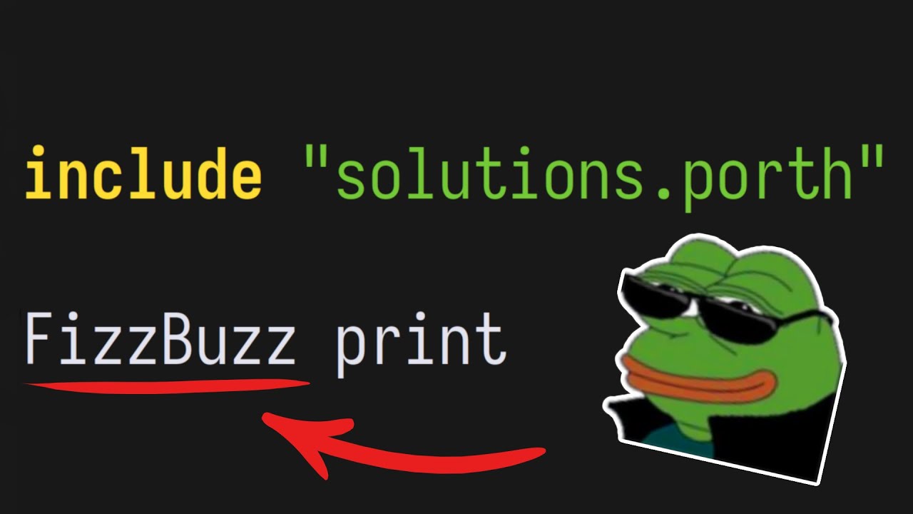 I made a whole Language just to solve Coding Problems (Porth Ep.10)