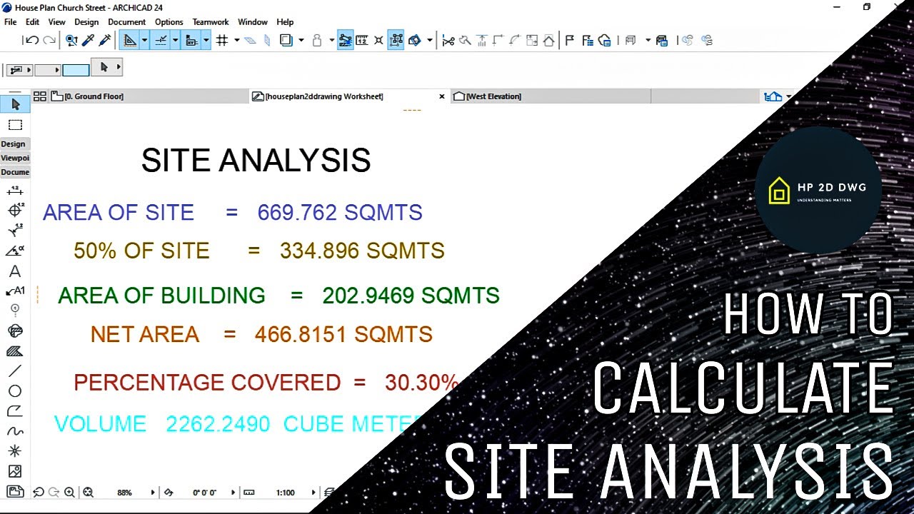 How To Calculate Site Analysis For A Building Plan