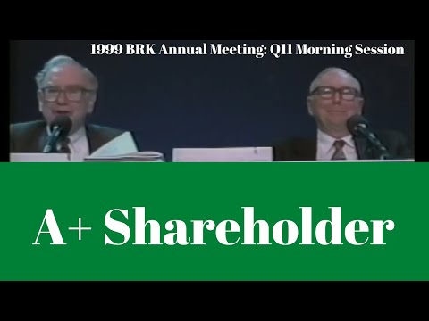 A Shareholder Asks For A Formula Check; And Buffett Obliges (1999 Q11 am)