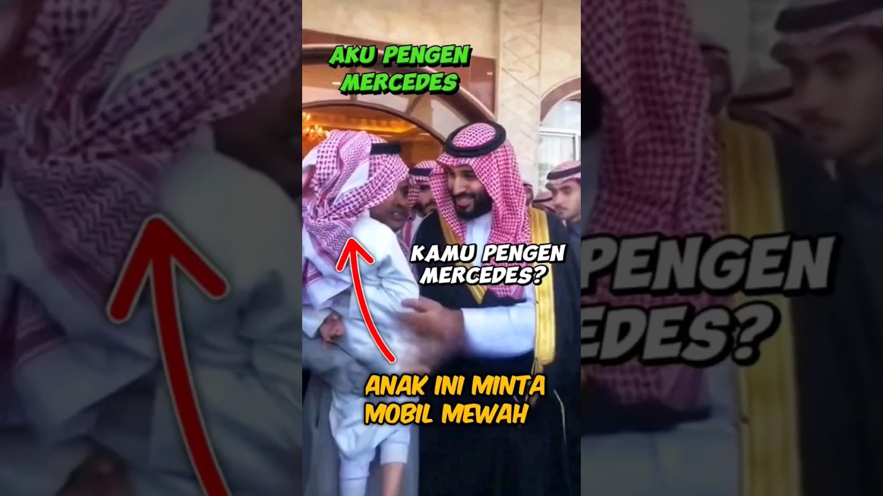 Prince Salman gave it straight away, look at this kid's actions #princesalman #viral #askforacar