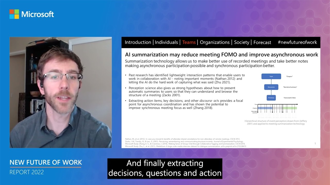 Microsoft New Future of Work Report 2022: Asynchronous collaboration