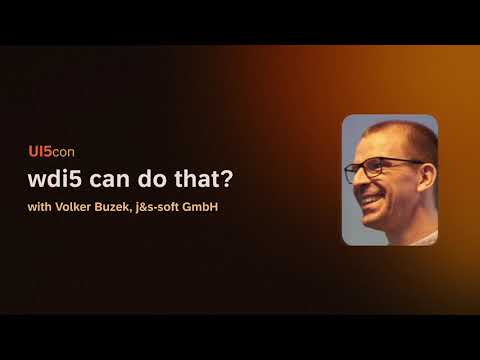 UI5con 2023: wdi5 can do that?