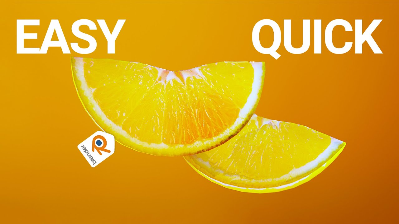 Beginner Tutorial: Creating an Orange Slice with UV Projection-Mapping in Blender 3.5