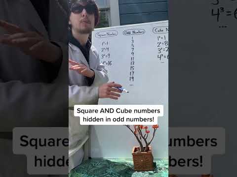 Squares AND Cubes hidden in Odd Numbers!!! #shorts