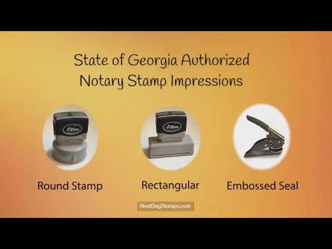 What are the Georgia Notary Stamps, Georgia Notary Seals and Georgia Notary Embosser choices?
