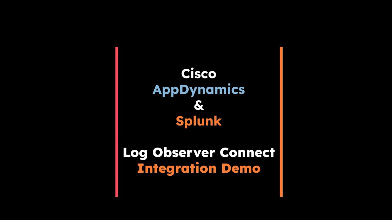 Splunk and AppDynamics Log Observer Connect Integration Demo with Akshay Hagaragi