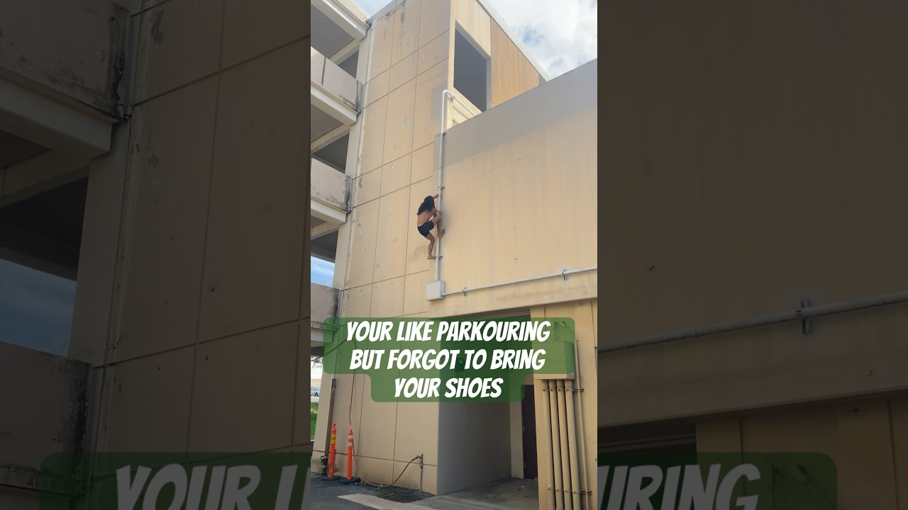 Left shoes at home #parkour #movement #climbing #barefoot