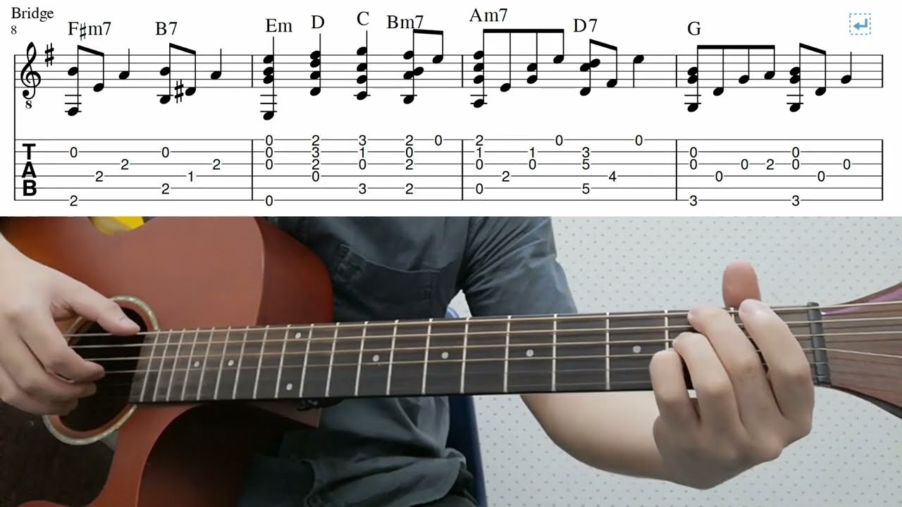 Yesterday (The Beatles) - Easy Fingerstyle Guitar Playthrough Tutorial Lesson With Tab
