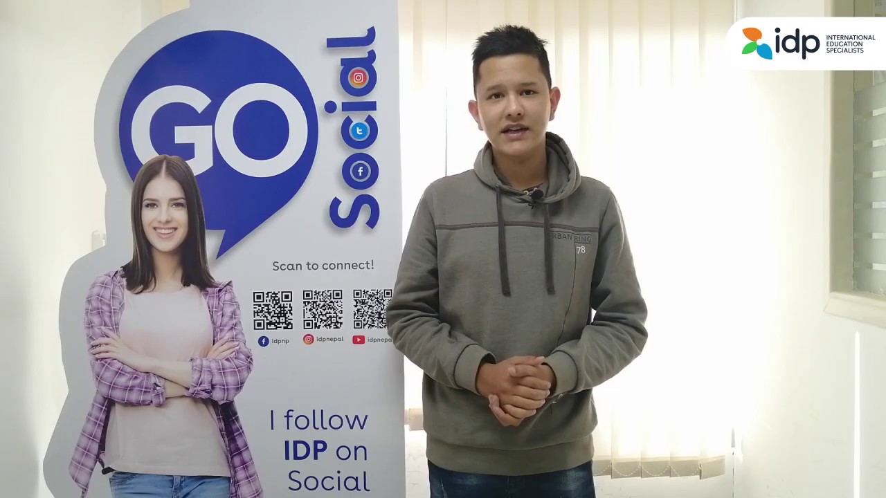 Think International Education, Think IDP - Student Speak- Sandesh Basnet