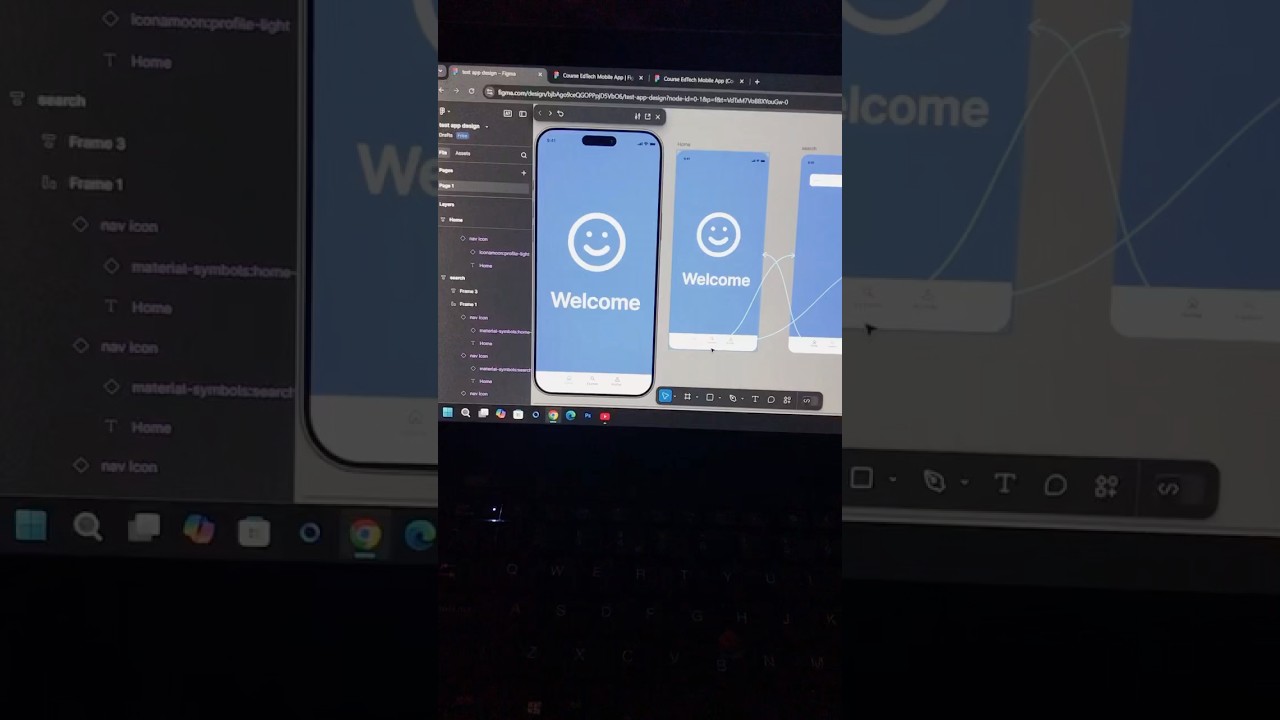 Practice Application design for IPhone 16 pro max. #uidesign #figma #prototyping #digrd