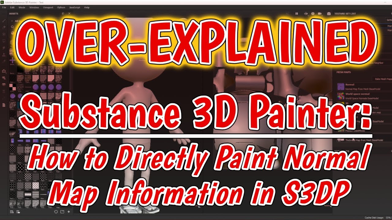 Over-explained: How to Paint Normal Map Information in Substance 3D Painter