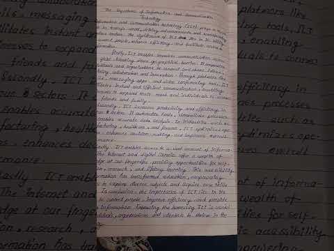 essay on importance of information and communication technology
