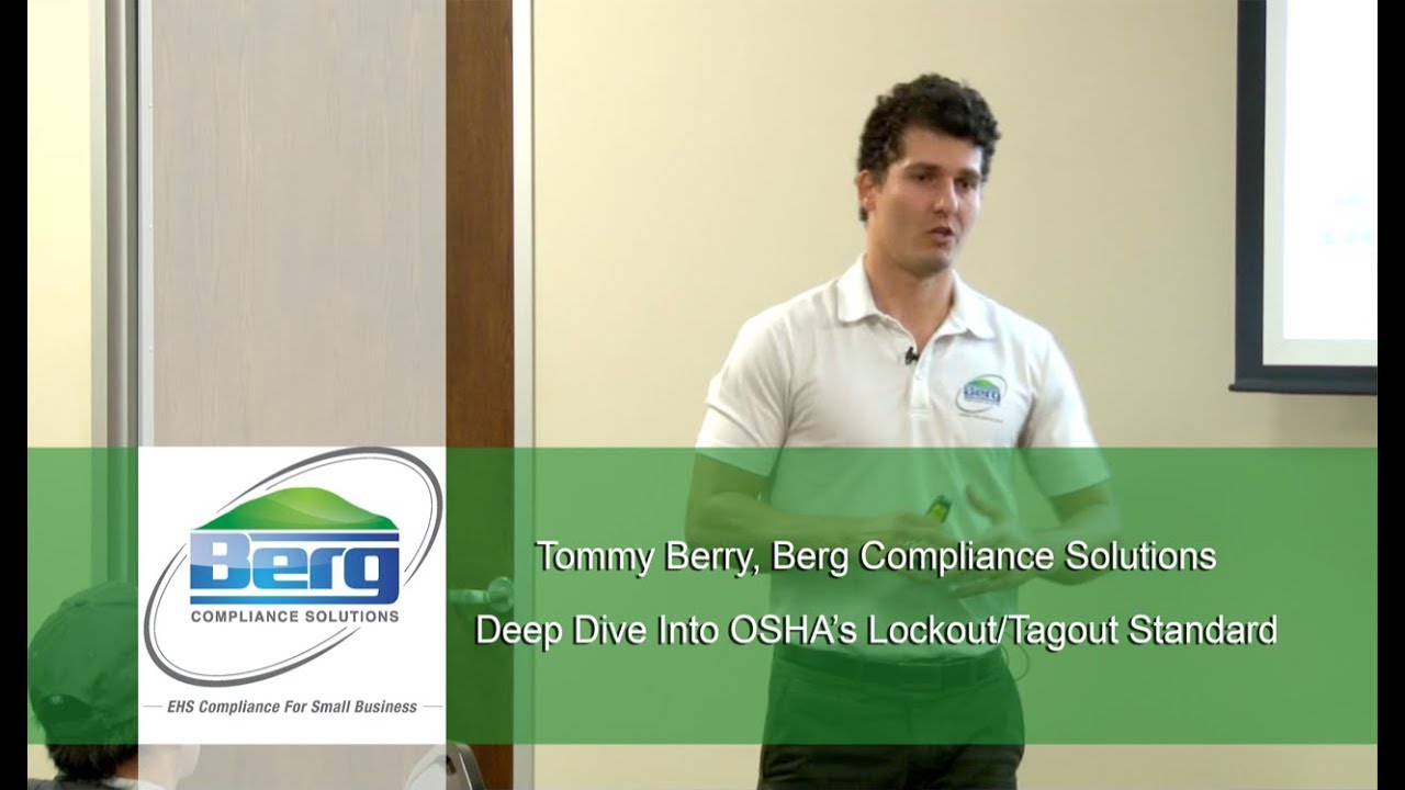 OSHA's Lockout/Tagout, Control of Hazardous Energy, Standard