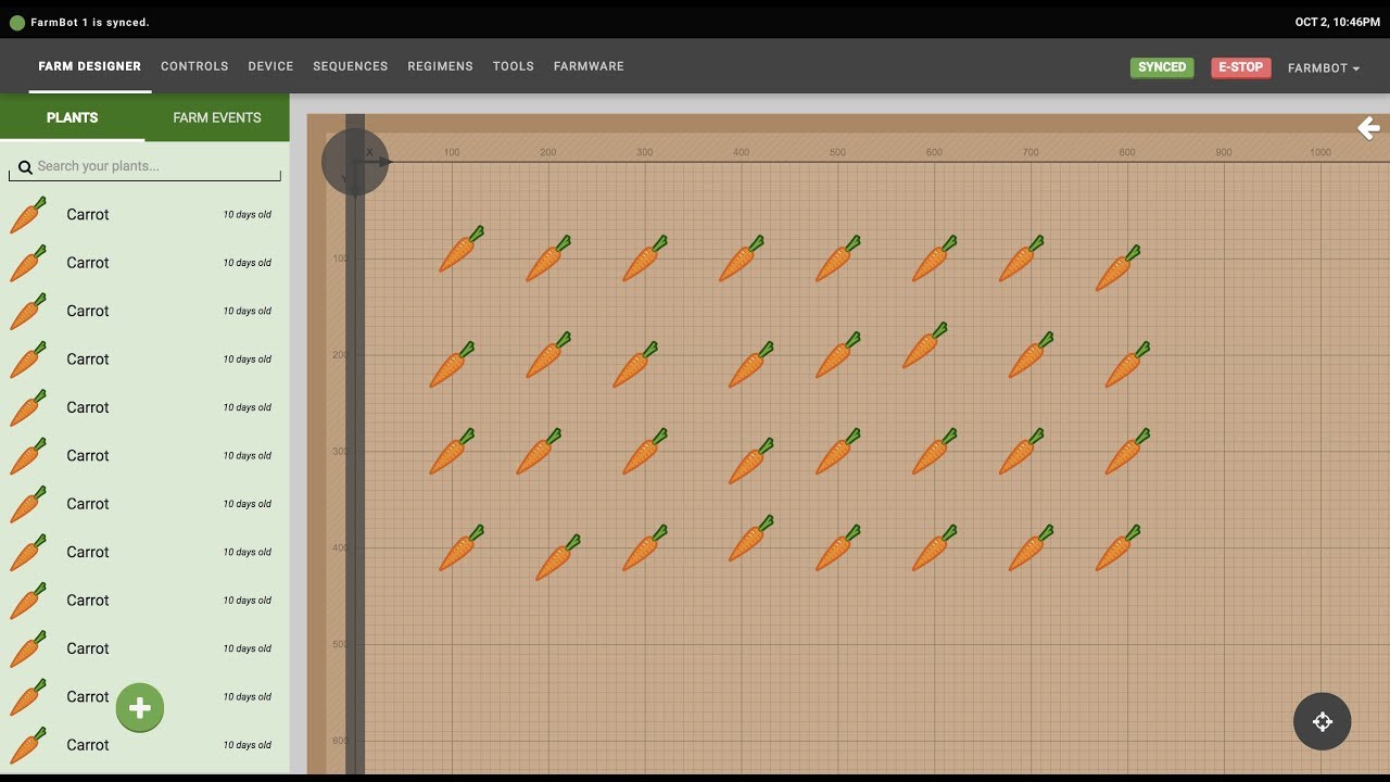 FarmBot Software: Farm Designer and Farm Events