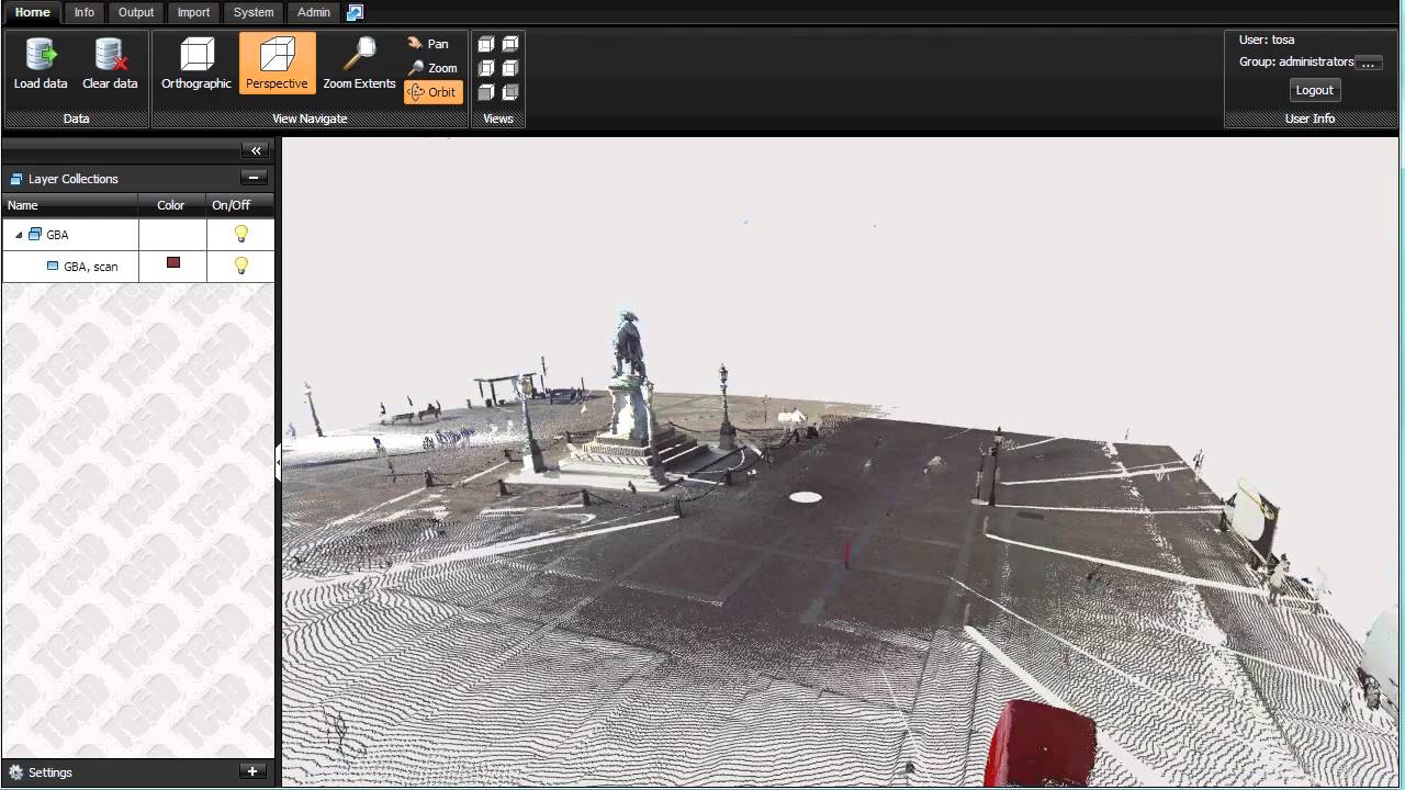 TC5D point cloud, 3D on the web using WebGL
