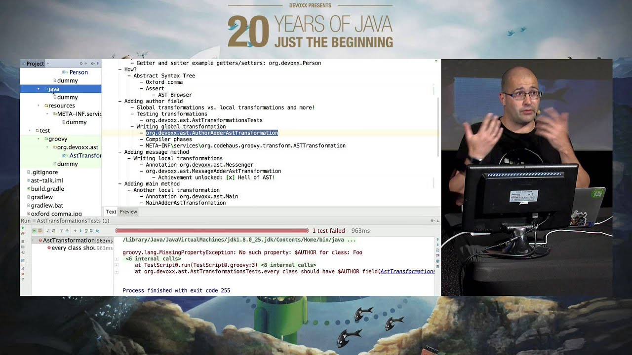 Writing Groovy AST Transformations: Getting Practical in an hour! by Baruch Sadogursky