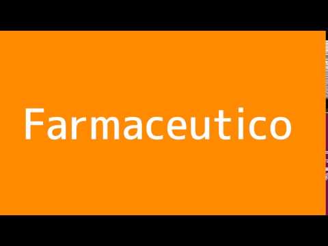 How to say Pharmaceutical in Spanish