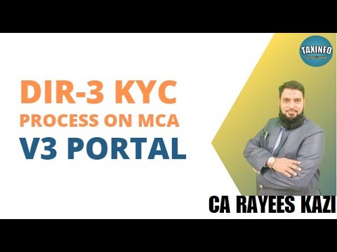 DIR-3 KYC FULL PROCESS ON NEW MCA V3 PORTAL