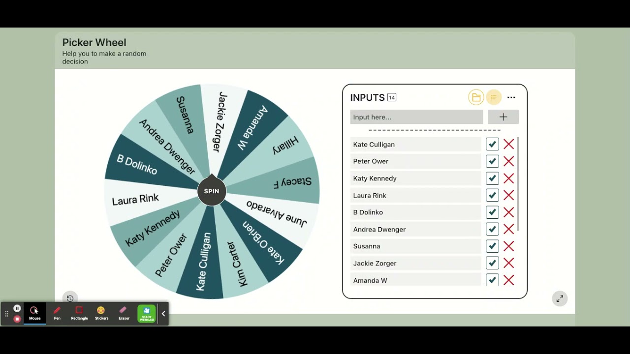 Picker Wheel - Spin the Wheel to Decide a Random Choice