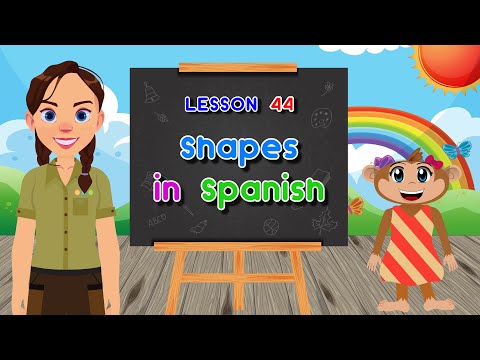 Spanish for Kids - Spanish Vocabulary - The Shapes 2 | Spanish Safari Show Lesson 44