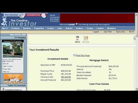 ProForma-nator Tool for Analyzing A Real Estate Investment