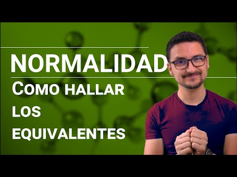 Normalidad: Como hallar el número equivalentes?