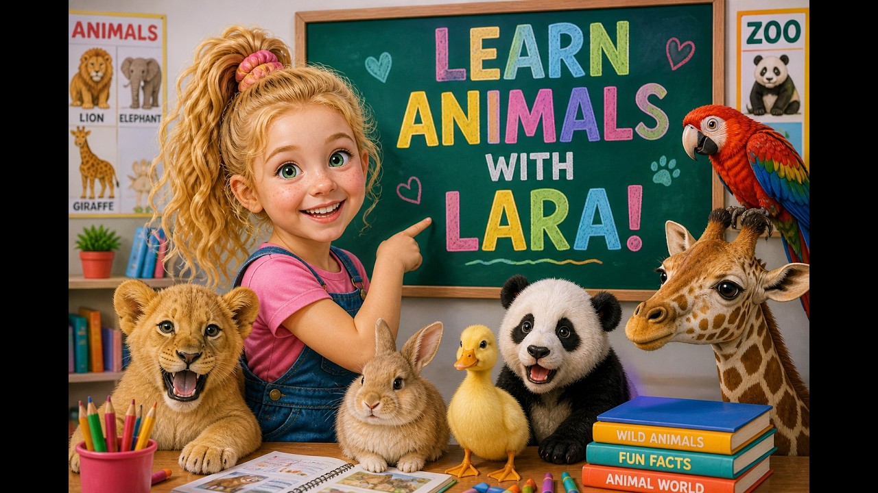 Learn Animals with Lara! 🐾WOW! Learn Animals with Lara! 😍