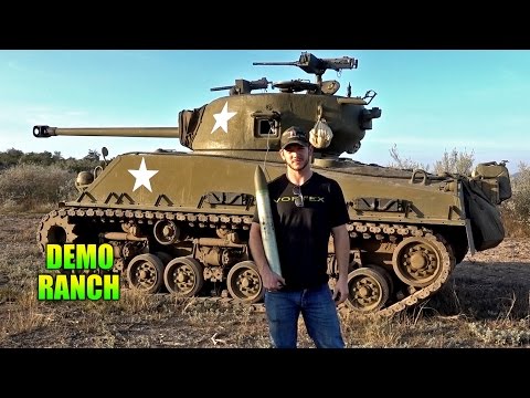 Demolition Ranch uses Tank to destroy old Pickup – The Armored Patrol