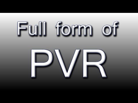 Full form of PVR