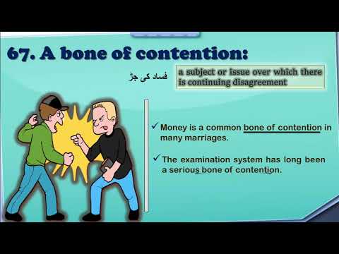 A bone of contention | Learn idioms