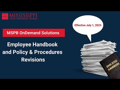 Employee Handbook and Policy & Procedures Manual Revisions (effective July 1, 2023)